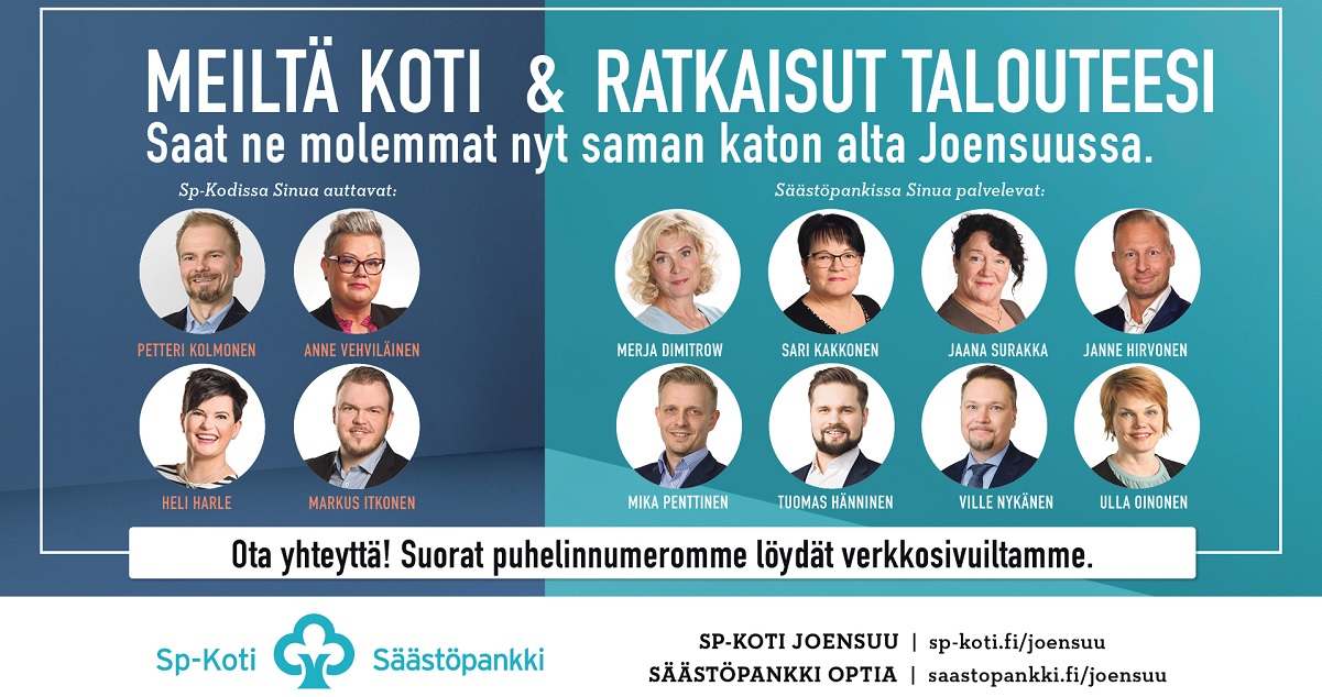 Säästöpankki Optia ja Sp-Koti ovat nyt saman katon alla Joensuussa - Säästöpankki